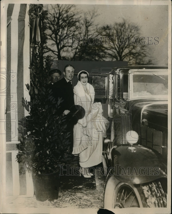 1931 Press Photo Wedding Of Miss Virginia Booth, Daughter Of Ralph Her ...