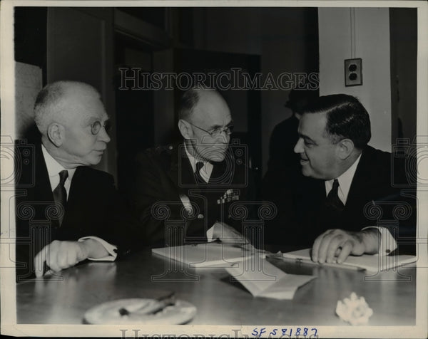 1940 Press Photo Mayor La Guardia Lieutenant General John DeWitt Colon ...