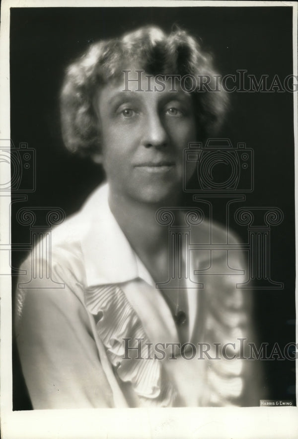 1935 Press Photo Mabel Vernon of Wash DC Women's Intnal League manager ...