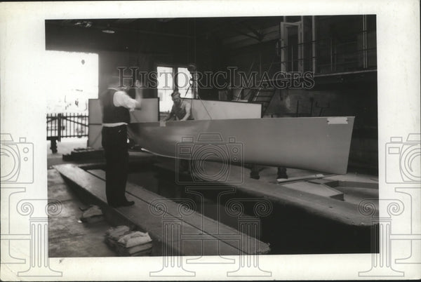 1938 Press Photo Experimental Model Masin, Washington, DC Navy Yard ...