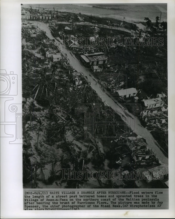 1963 Hurricane Flora- Haiti village a shambles after hurricane ...