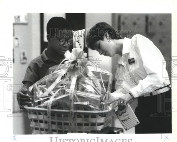 1991 Denise Toscano & Adoptive Child Stanley at Social Services ...