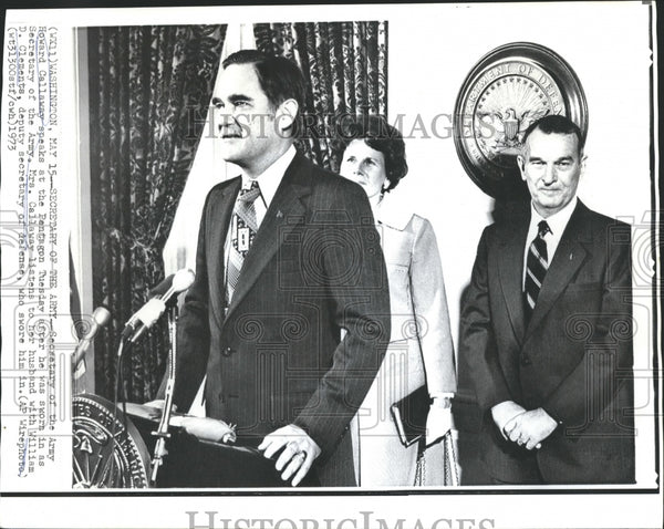 1973 Secretary of the Army Howard Callaway Speaks after Swearing In ...
