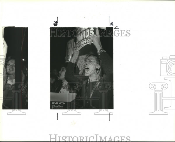 Press Photo David Duke's supporter in a campaign rally - noa91229 ...