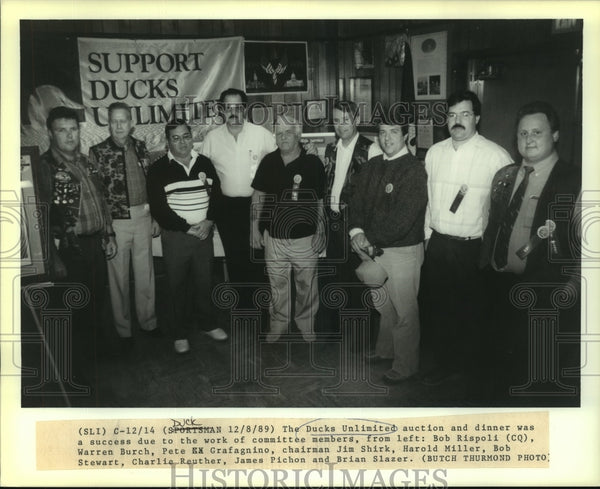 1989 Committee Members of the Ducks Unlimited Club At Auciton Dinner ...
