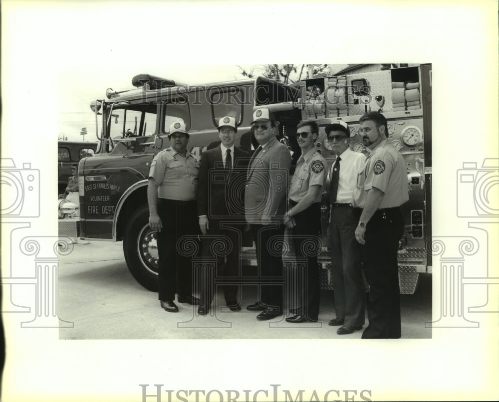 1990 Fire truck dedication at East St. Charles Parish Volunteer ...