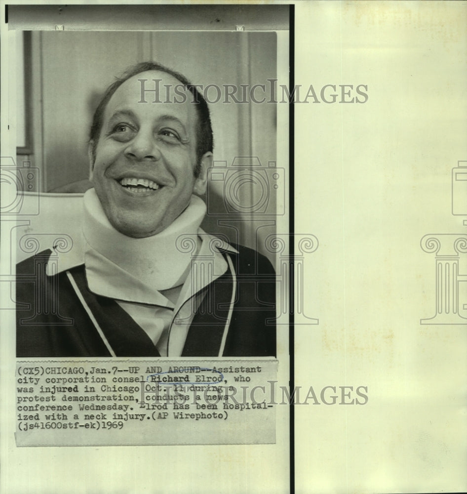 1969 Press Photo Assistant city corporation counsel Richard Elrod. - n ...