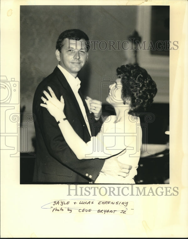 1984 Gayle and Lucas Ehrensing dancing - nob01590 - Historic Images