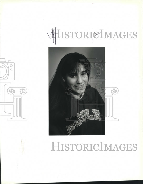 1993 Press Photo Rodnelle Hadley, Ecole Classique basketball star ...