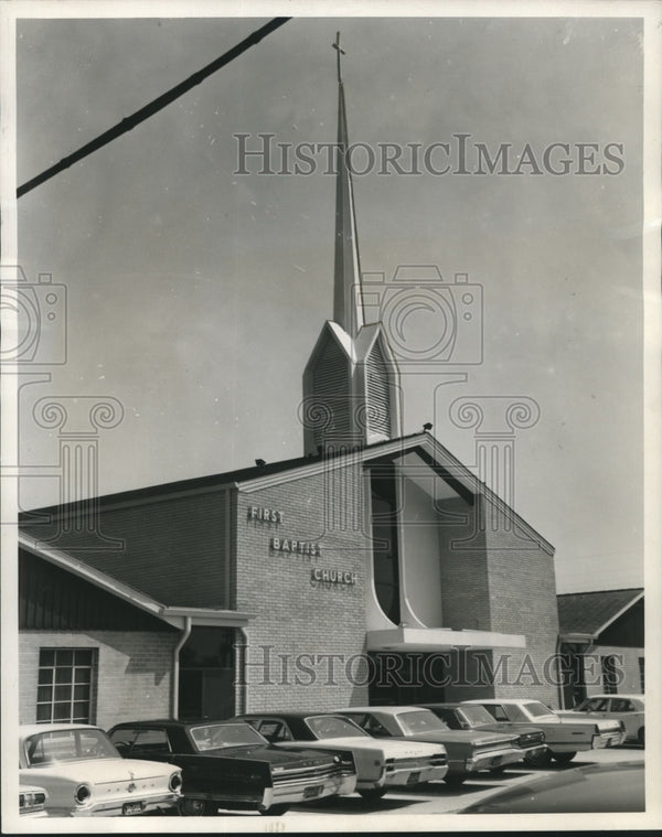 1967 Press Photo Dedication Day of First Baptist Church of Marrero - n ...