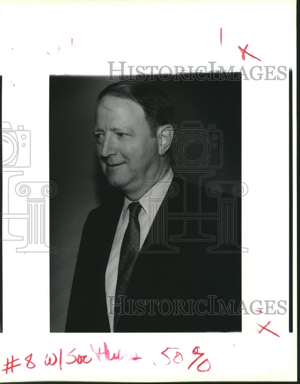 1991 Press Photo Louis Freeman at Greater New Orleans Foundation lunch ...