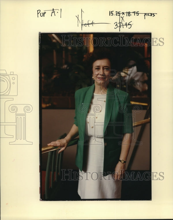 1991 Press Photo Virginia Gorman, wife of Marvin Gorman - Historic Images