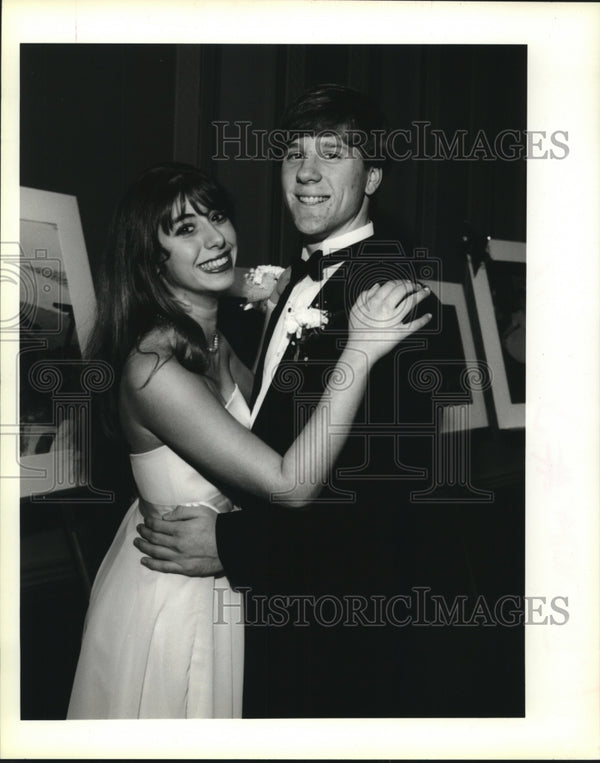 1995 Dominique Matulich & Michael Goodier dancing at a prom - Historic ...