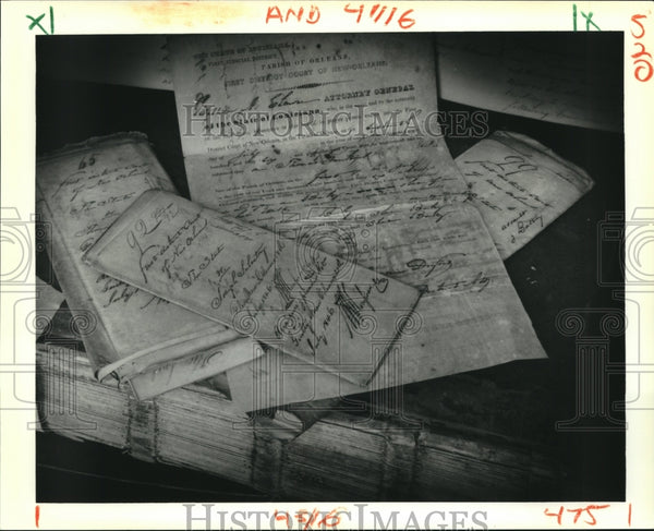 1988 Press Photo Old Court Case Records dating back to 1846 - Historic ...