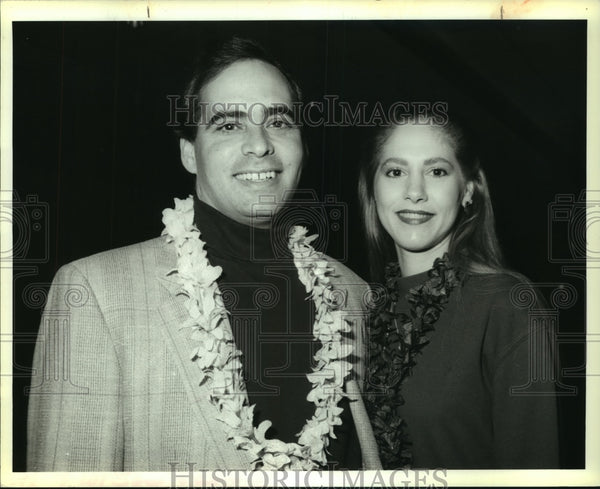 1991 Press Photo Matt and Lesa Greenbaum attends Travelleis Aid - nob2 ...