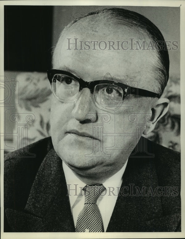 1963 Press Photo Businessman Walter Hallstein, E.E.C. President - nob2 ...
