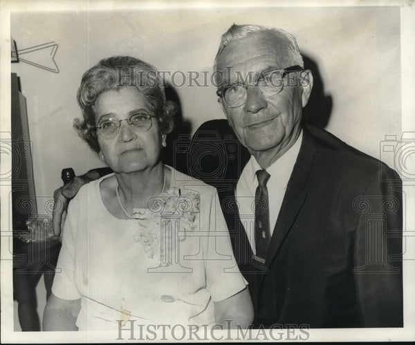 1968 Press Photo Mr. & Mrs. Clifton Griffin celebrates 50th wedding an ...