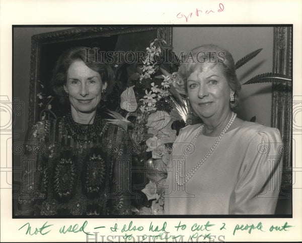 1991 Press Photo Pam Hayne & Pam Harper at the Art in Bloom Event - no ...