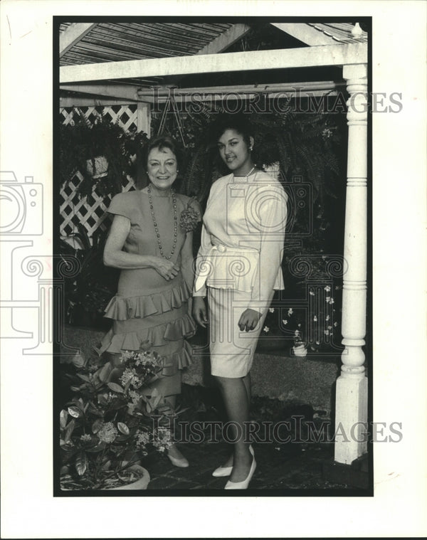 1989 Erin Harty and Jacinta Warnie during Bastille Day celebration ...