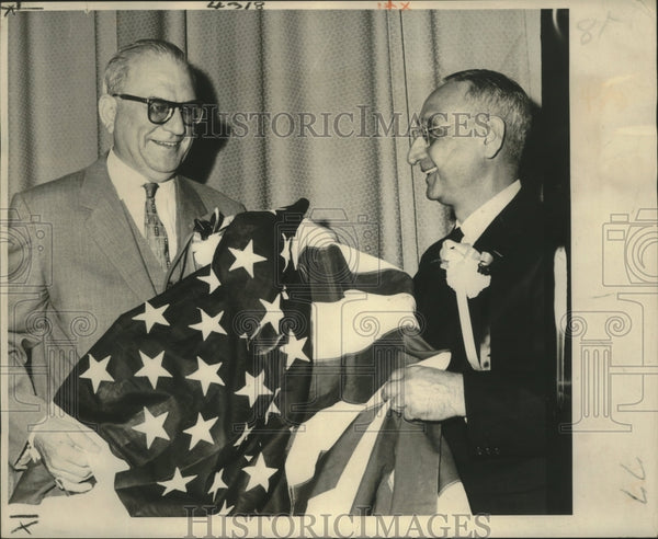 1960 Press Photo Congressmen F. Edward Hebert and Joseph Abraham with ...