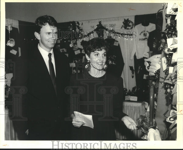 1990 Press Photo Jim and Cathy Heck at Junior League - Historic Images