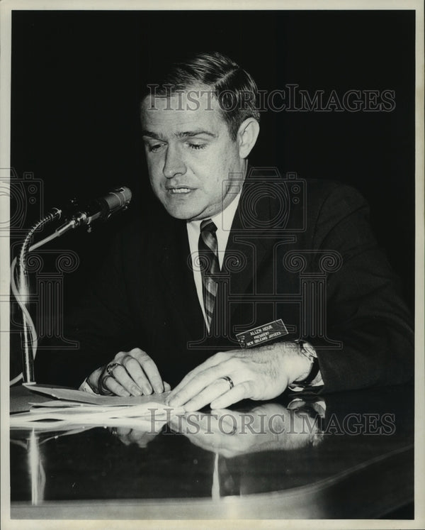 1967 Allen Houk, president New Orleans Jaycees - Historic Images
