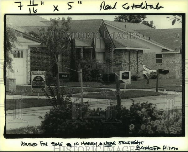 1989 Press Photo Houses for sale in Harvey, near Stonebridge - Historic ...
