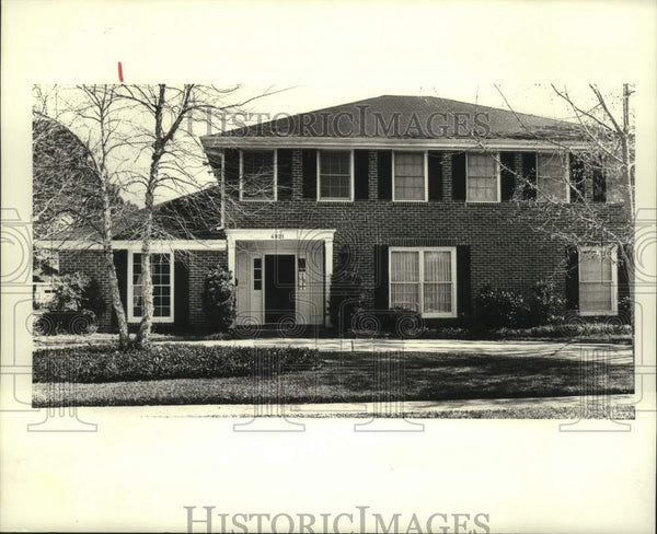 1988 Press Photo House on 4921 Henican Place, Metairie Louisiana ...