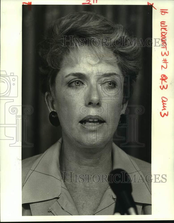 1986 Barbara Hild announcing her candidacy for representative seat ...