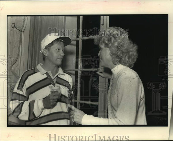 1991 Press Photo Jim Holden and Robin Houston at St. Martin's event ...