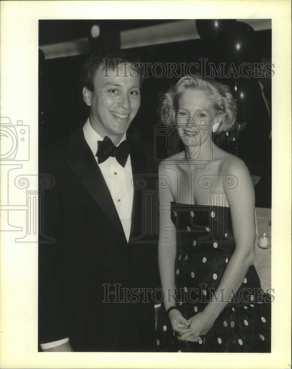 1989 Press Photo Thomas Krentel & Catherine Lipscomb- Le Bon Temps Soc ...