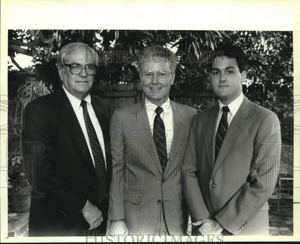 Press Photo Clovis LaPrairie, New Orleans, Dr. John Kulas and Brett La ...