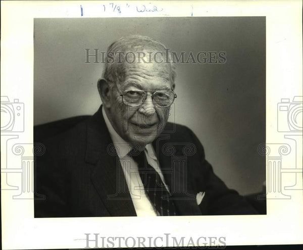 1987 Press Photo Herman S. Kohlmeyer, St. Thomson Mckinnon Securities ...