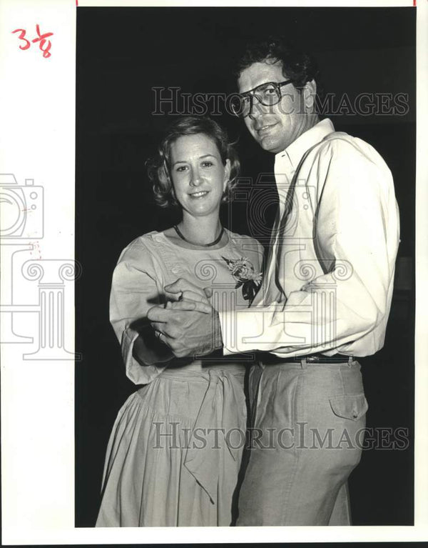 1986 Press Photo Shelby Key and Greg Gambel at the Benefit for Childre ...