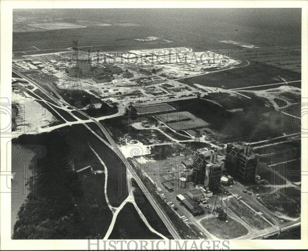 Press Photo Aerial view of Louisiana Power and Light, Waterford III ...