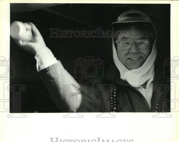 1993 Press Photo Juvenile Court Judge Larry Lagarde at St. Patrick's D ...