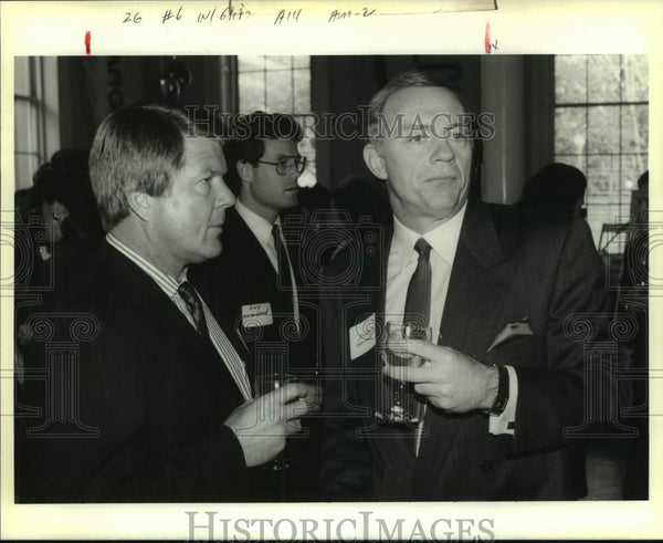 Press Photo Jimmy Johnson and Jerry Jones of the Cowboys at the Mayor ...