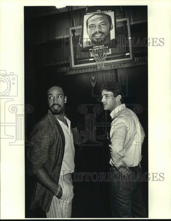 1986 Press Photo Louis Lipps and Timmy Byrd at Louis Lipps Appreciatio ...