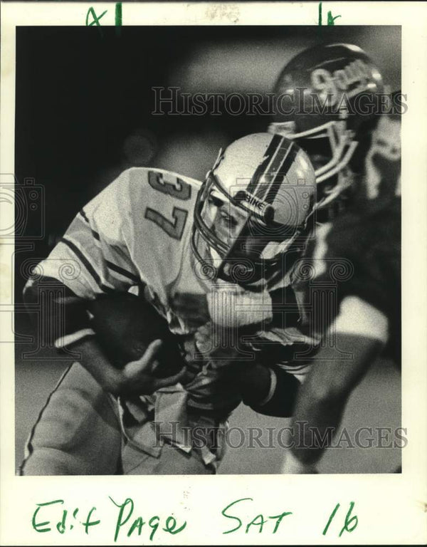 1984 Press Photo Raider Football Player Beau Jeansonne at Rummel High ...