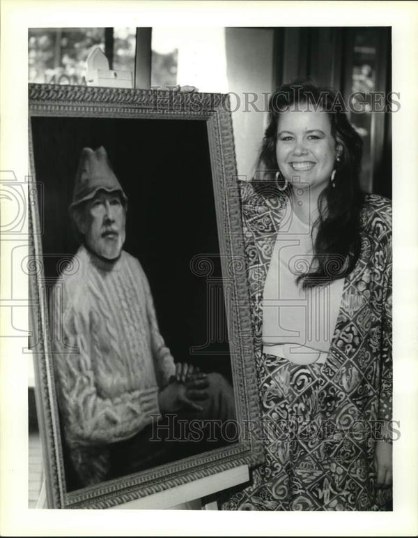 1993 Dawn Sokol of Slidell, pictured with her award-winning portrait ...