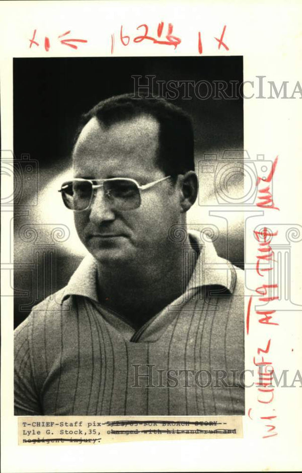 1985 Lyle Stock charged with hit-and-run and negligent injury ...