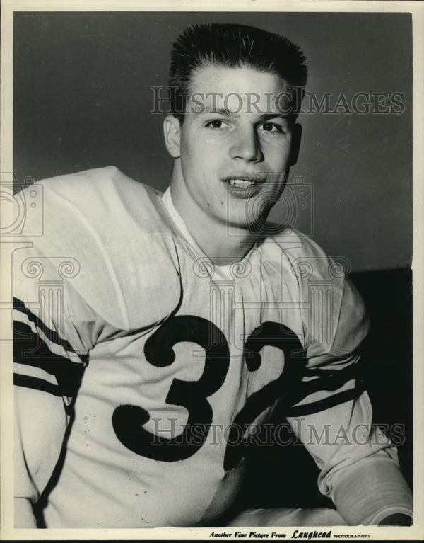Press Photo Football player Cowboy Woodruff - noc68926 - Historic Images