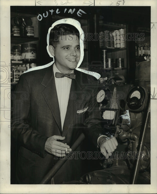 1952 Press Photo Manuel Duvic, Jr. Most Eligible Bachelor in New Orlea ...