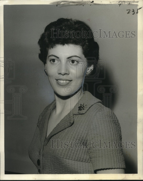 1959 Press Photo Mrs. Robert Gallinghouse Jr. of the American Chemical ...