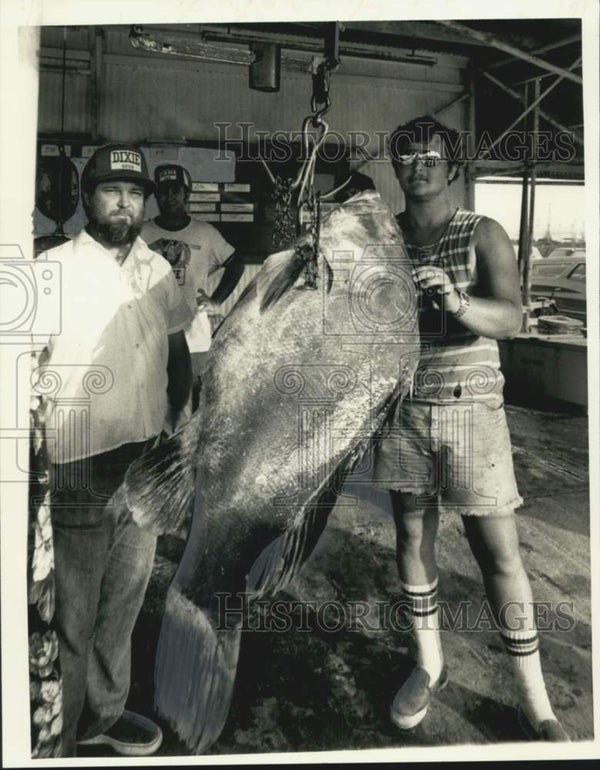 1979 Press Photo Don Pfiffner & Grady Lloyd- Jefferson Fishing Rodeo ...