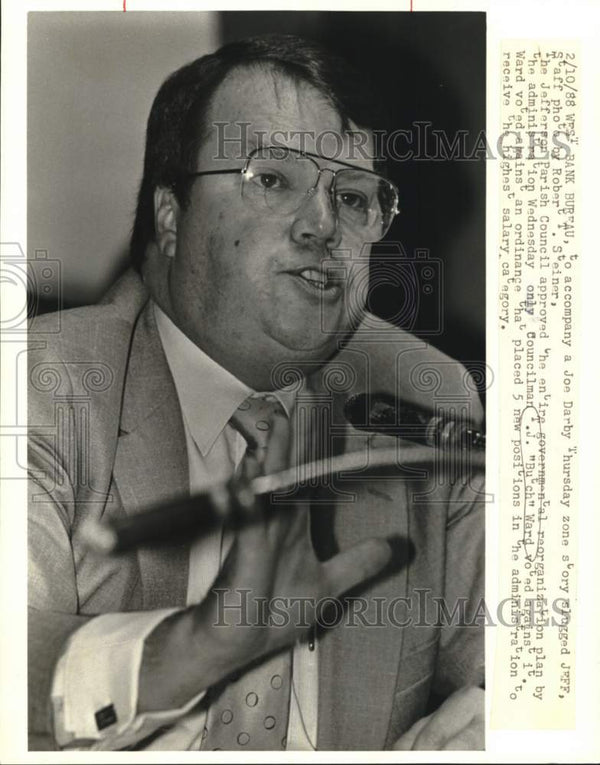 1988 Councilman T.J. "Butch" Ward shown at council meeting - Historic ...