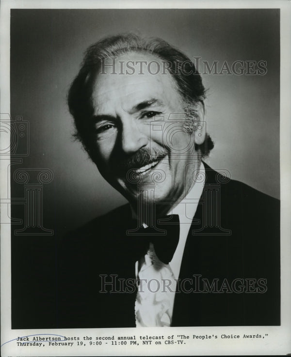 1976 Press Photo Jack Albertson hosts The People's Choice Awards, on C ...