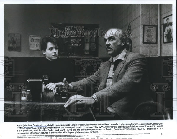 1989 "Family Business" - Matthew Broderick and Sean Connery - Historic ...