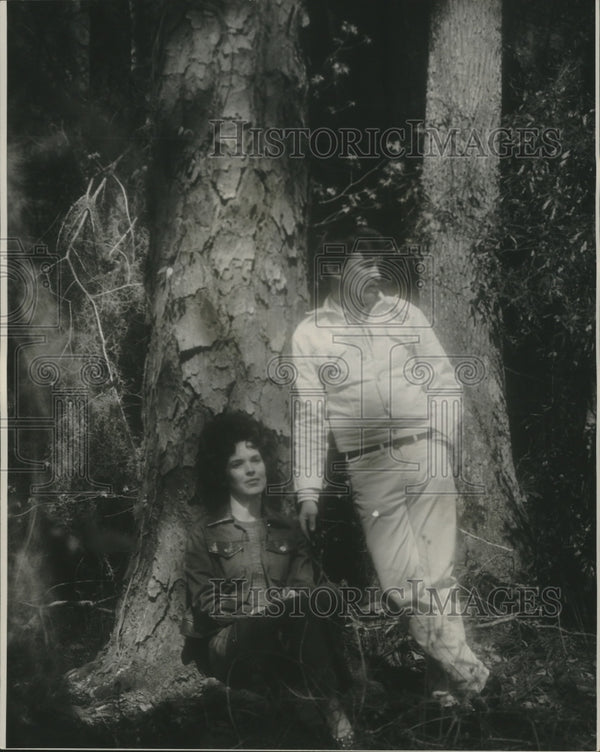 1971 Press Photo John William Corrington, Writer, and Wife Joyce - nop ...
