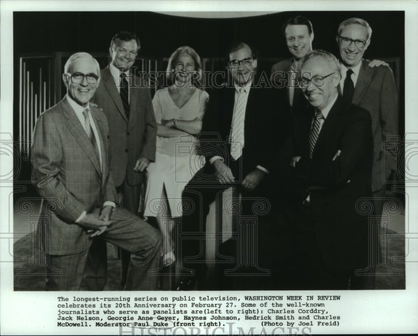 1987 Washington Week in Review celebrates 20th Anniversary. - Historic ...
